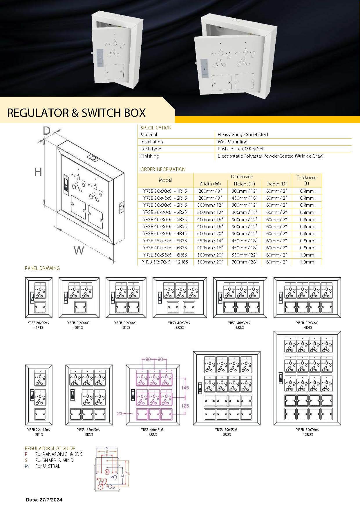 YLI Metal Enclosure Box - G.S. ELECTRICAL SDN. BHD.