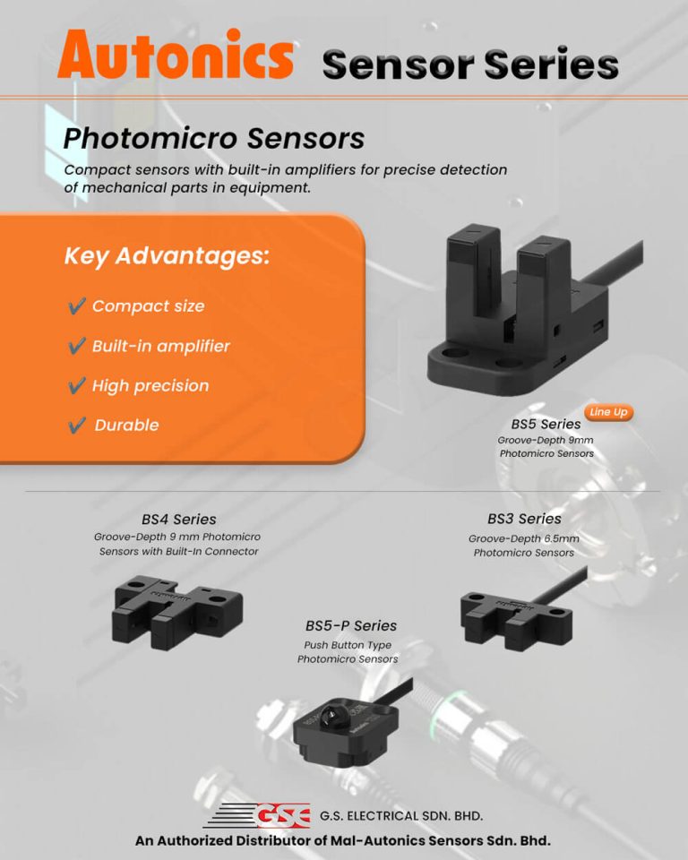 Autonics Photomicro Sensors - BS5 Series - G.S. ELECTRICAL SDN. BHD.